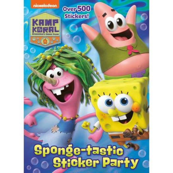 Golden Books | Other | Spongetastic Sticker Party Kamp Koral Spongebobs ...